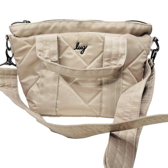 lug | Bags | New Lug Dory Mini Tote Crossbody Bag Purse Cream Rfid Safe ...